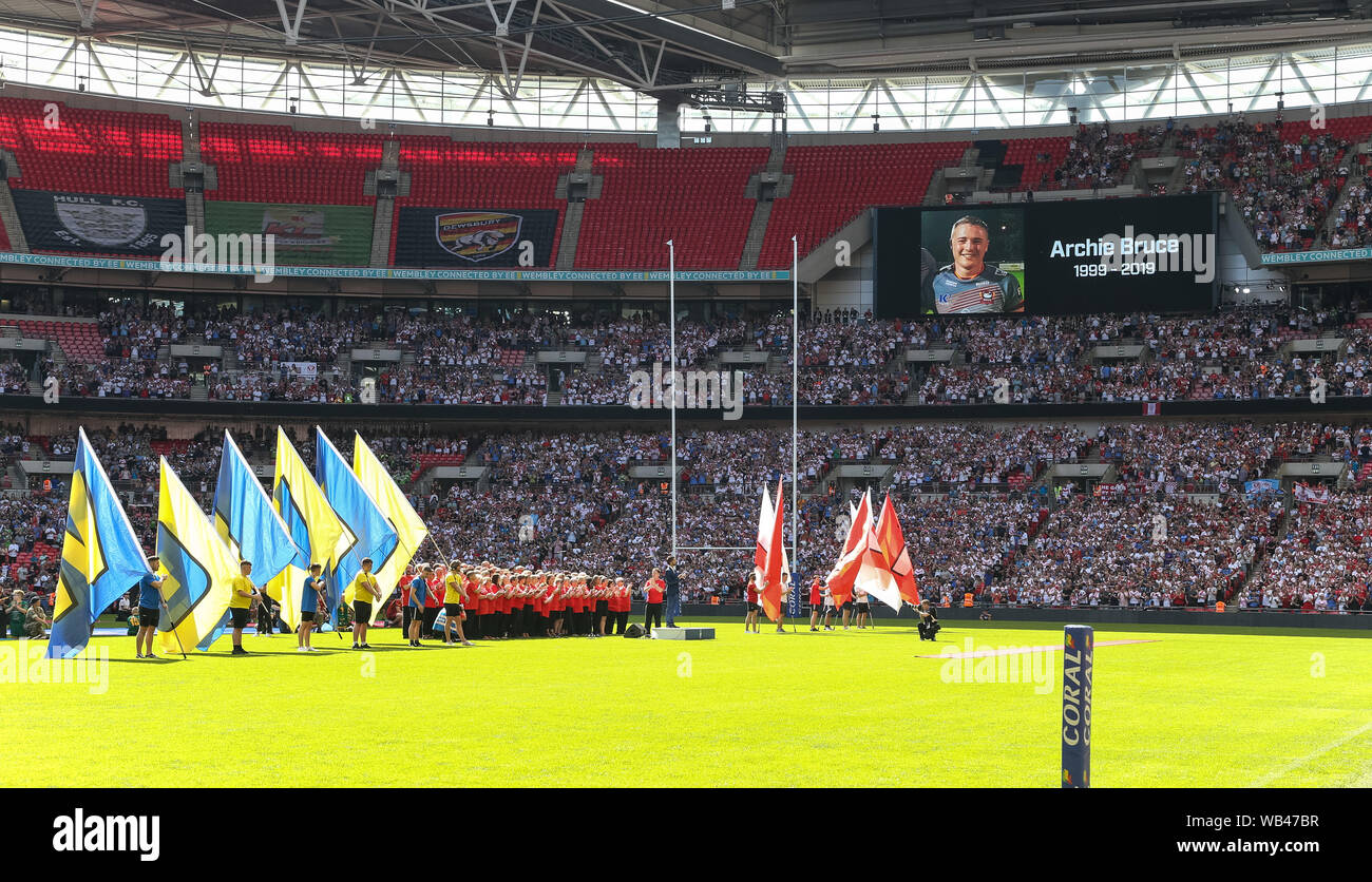 A minute's applause in memory of Archie Bruce before the Coral ...