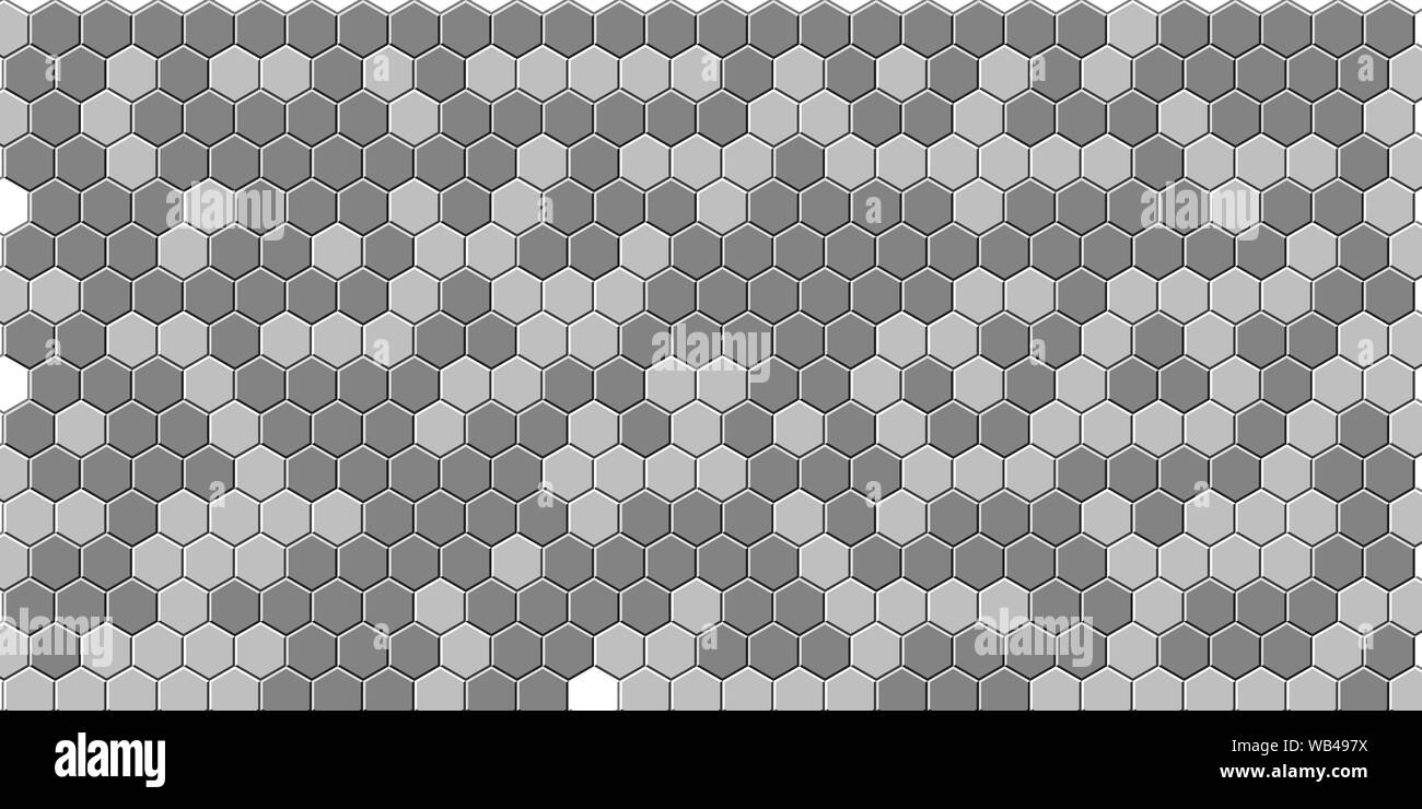 Honeycomb Light Grey, Silver, grid seamless background or Hexagonal cell texture Stock Photo - Alamy