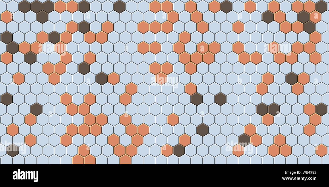 Honeycomb gold grid seamless background or Hexagonal cell texture Stock ...