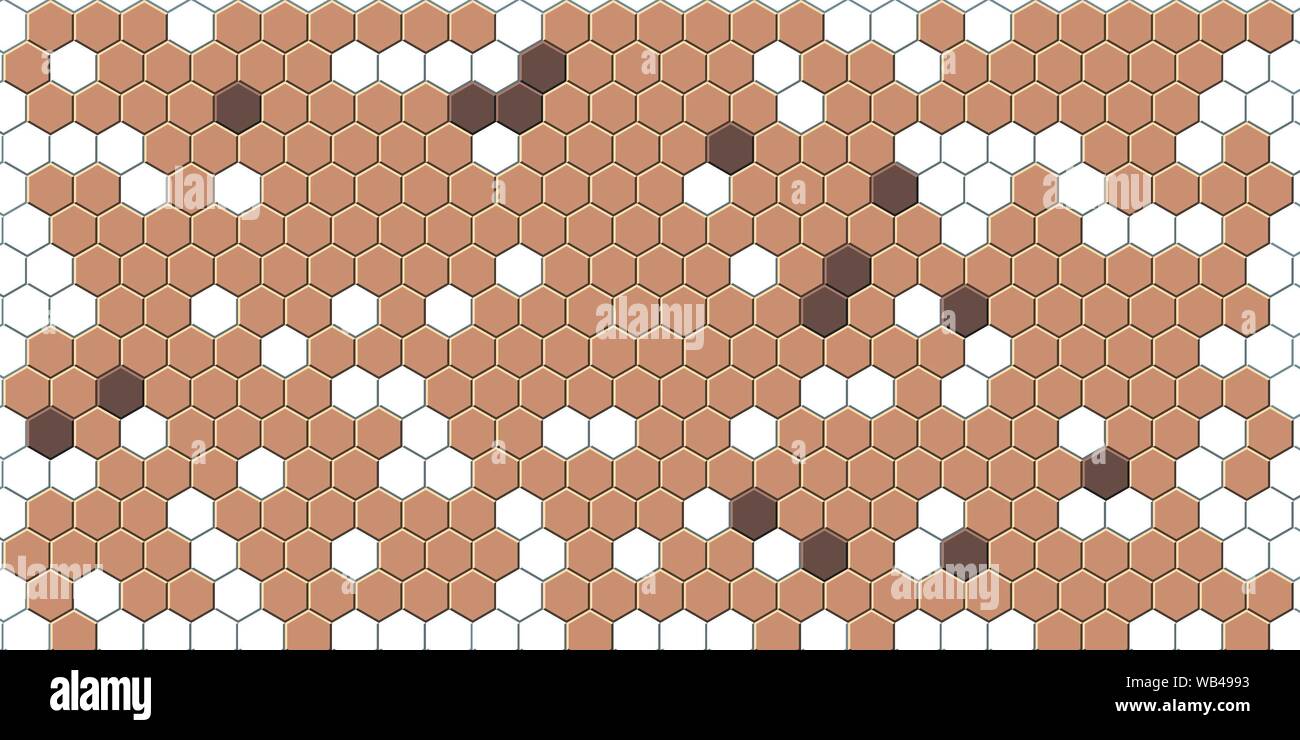 Honeycomb gold grid seamless background or Hexagonal cell texture Stock ...