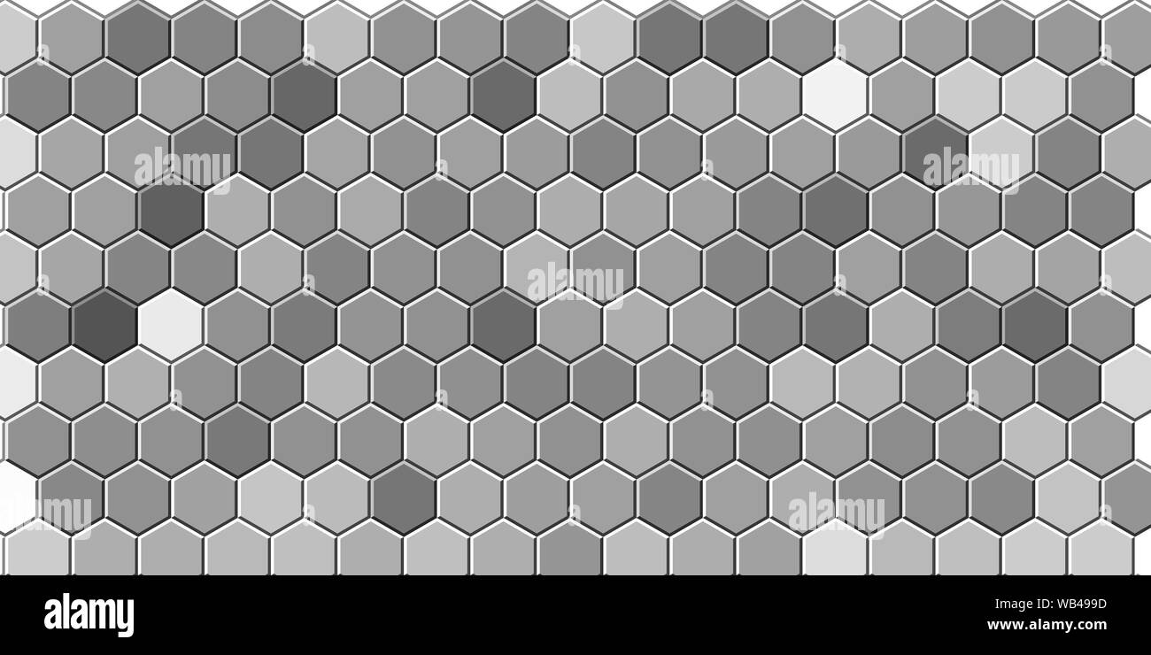 Honeycomb Light Grey, Silver, grid seamless background or Hexagonal cell texture Stock Photo - Alamy