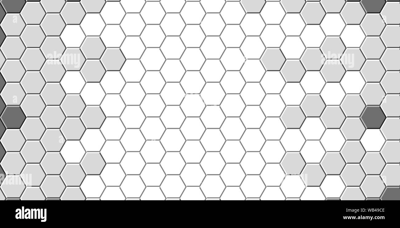 Honeycomb Light Grey, Silver, grid seamless background or Hexagonal cell texture Stock Photo - Alamy