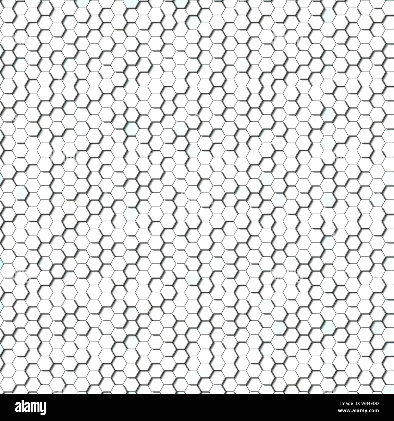 Honeycomb Light Grey, Silver, grid seamless background or Hexagonal cell texture Stock Photo - Alamy