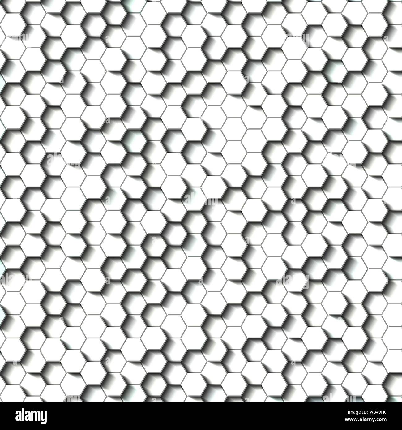 Honeycomb Light Grey, Silver, grid seamless background or Hexagonal cell texture Stock Photo - Alamy
