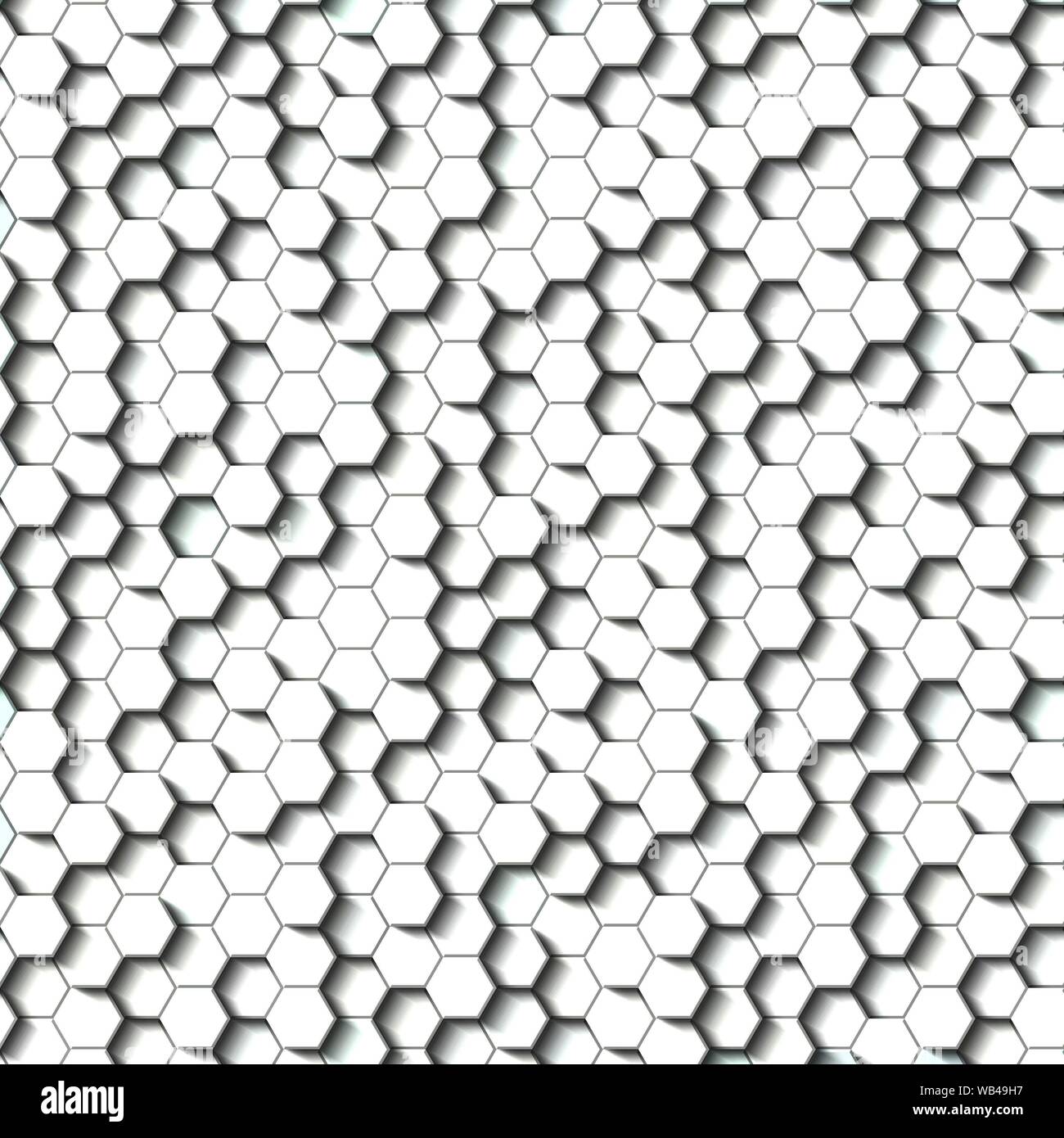 Honeycomb Light Grey, Silver, grid seamless background or Hexagonal cell texture Stock Photo - Alamy