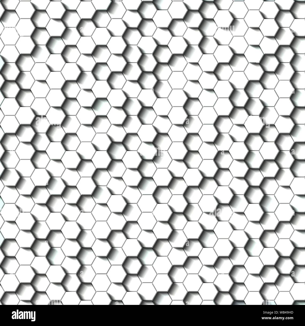 Honeycomb Light Grey, Silver, grid seamless background or Hexagonal cell texture Stock Photo - Alamy