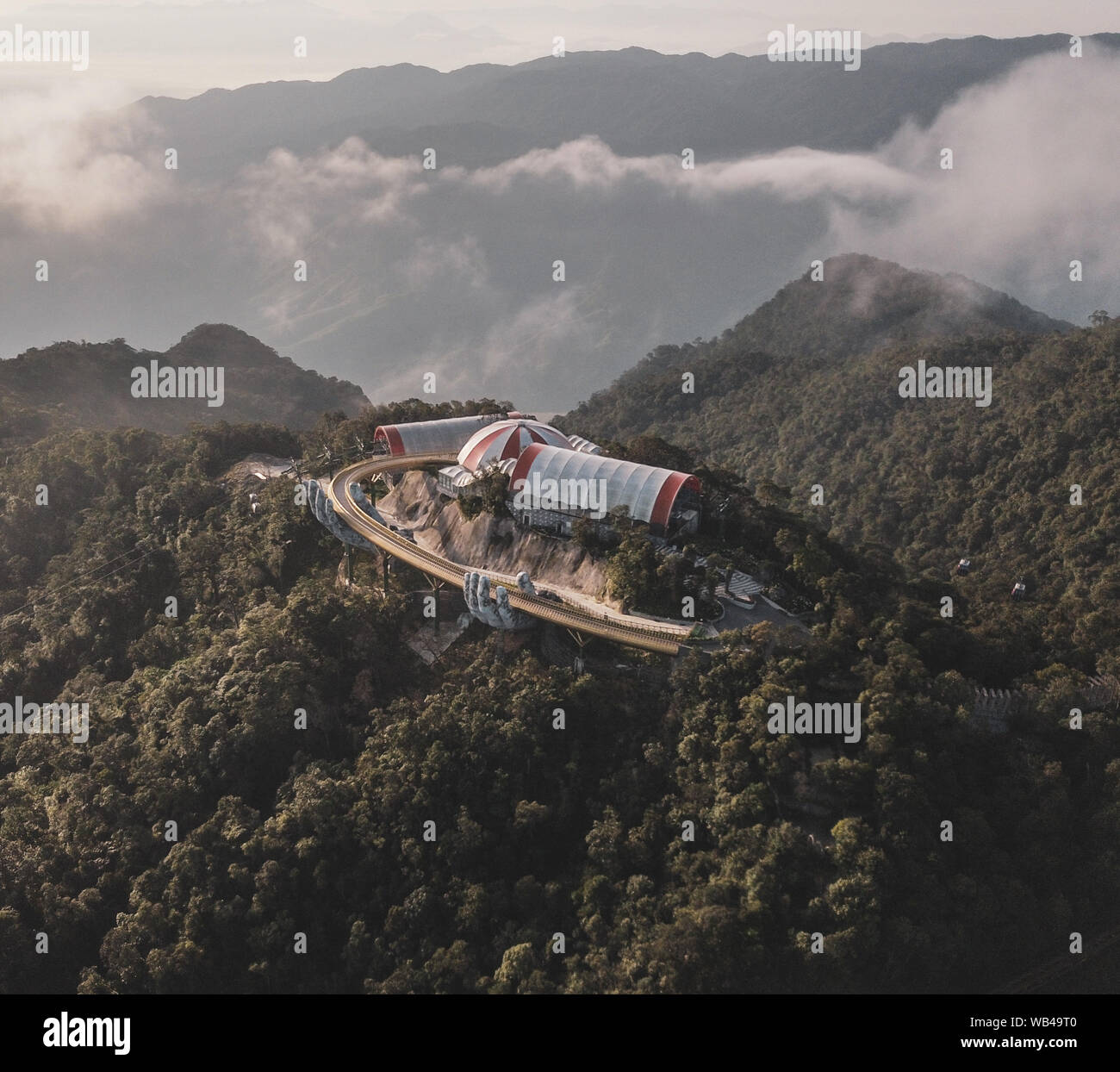 Golden bridge in bana hi-res stock photography and images - Alamy