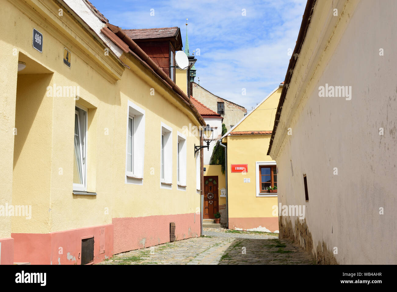 Znojmo (Znaim) in the Czech Republic. Old town of Znojmo Stock Photo ...