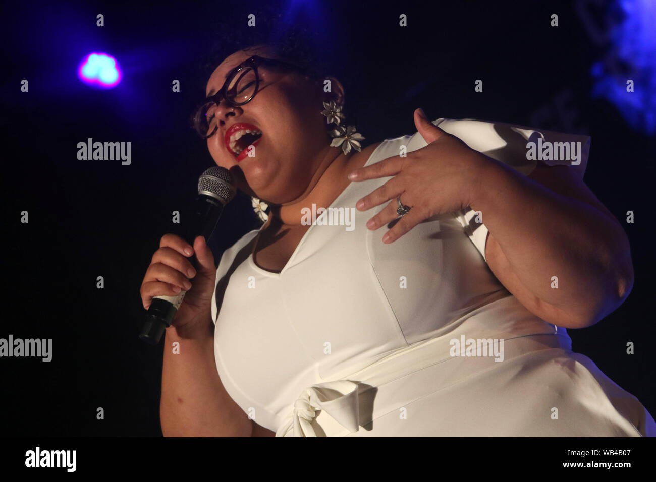 August 23, 2019, New York City, New York, USA: Singer BRIANNA THOMAS ...