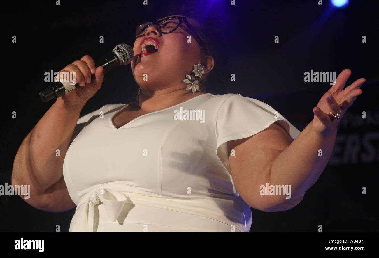 August 23, 2019, New York City, New York, USA: Singer BRIANNA THOMAS ...