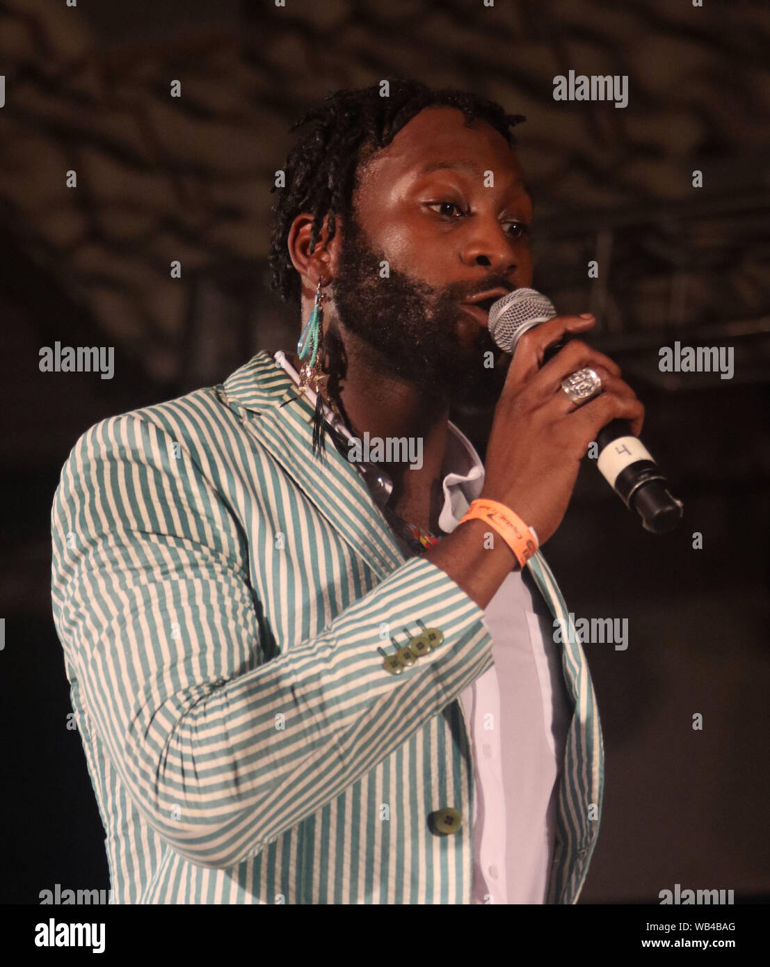 August 23, 2019, New York City, New York, USA: Singer MICHAEL MWENSO ...