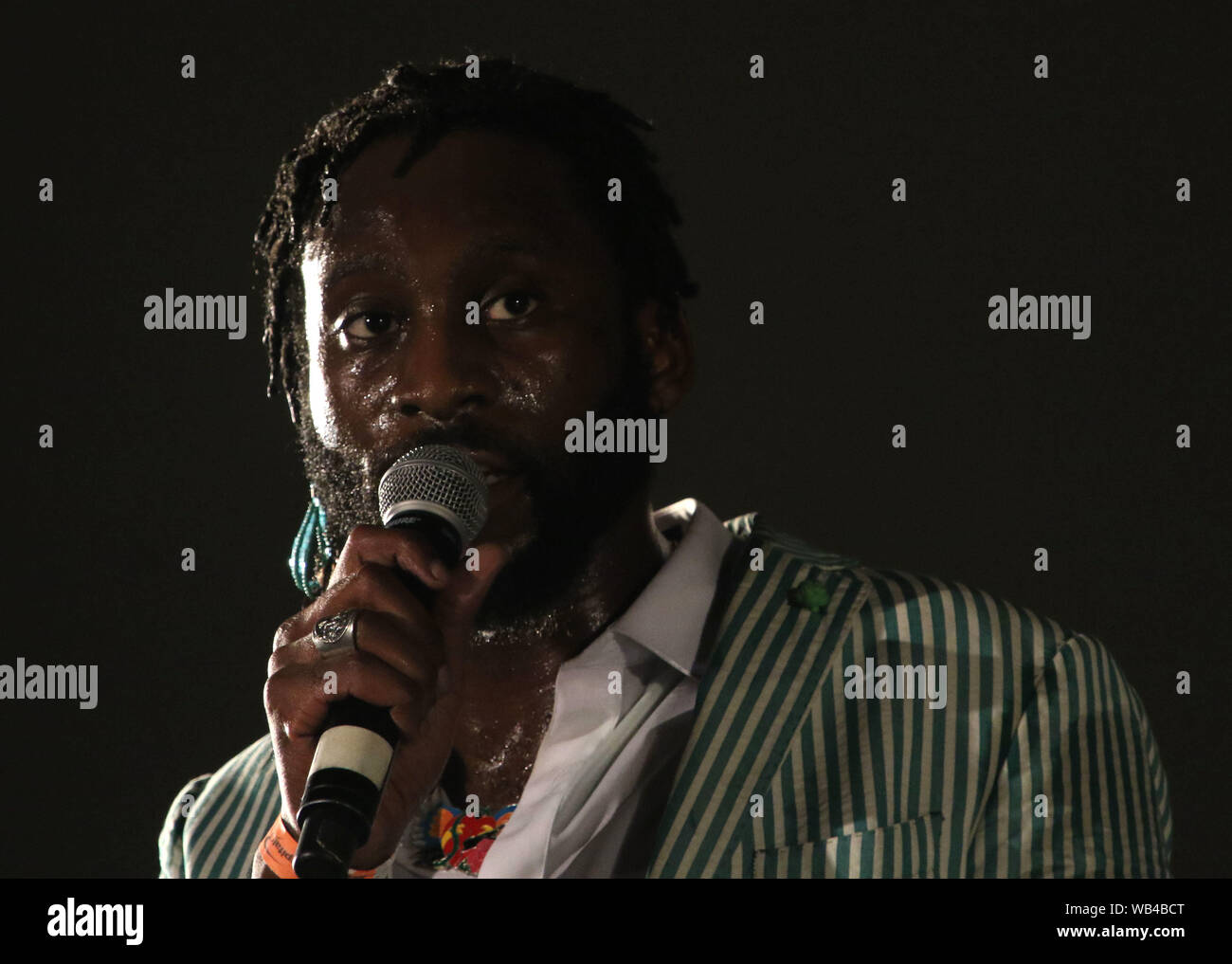 August 23, 2019, New York City, New York, USA: Singer MICHAEL MWENSO ...
