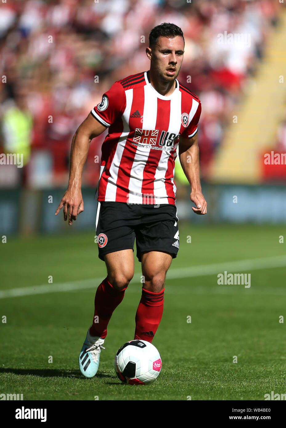 Sheffield United's George Baldock during the Premier League match at ...