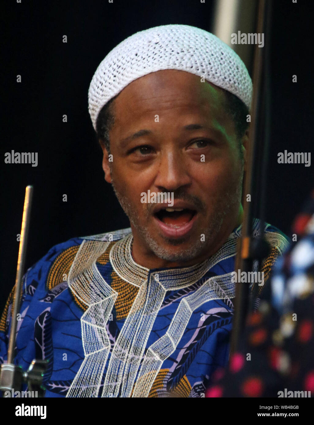 August 23, 2019, New York City, New York, USA: Drummer WINARD HARPER ...