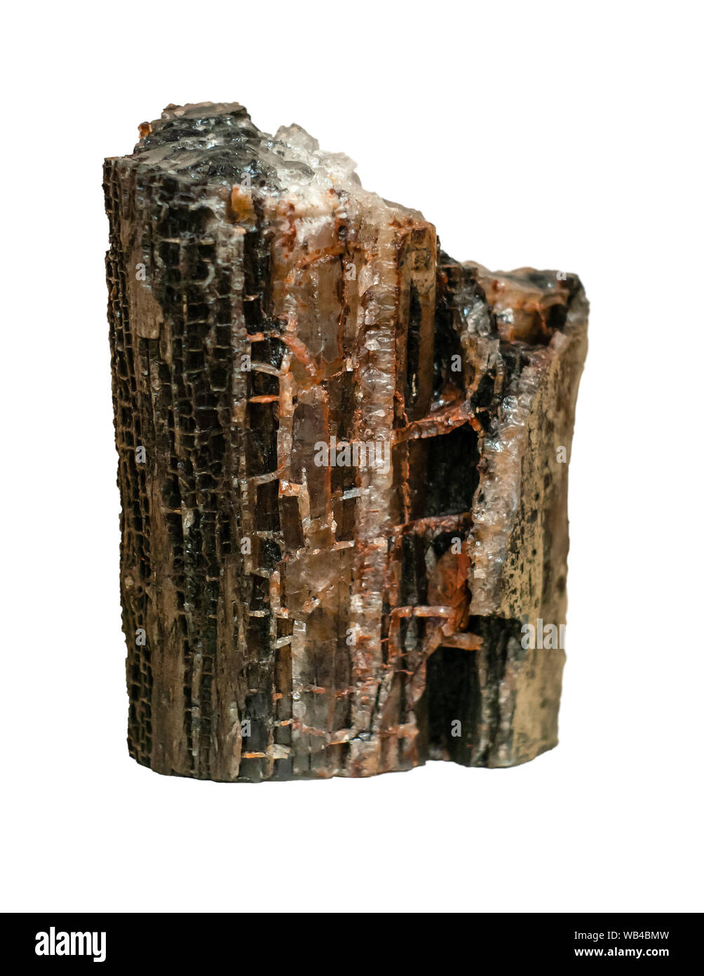 geological sample of halite mineral, nugget of natural crystalline rock ...