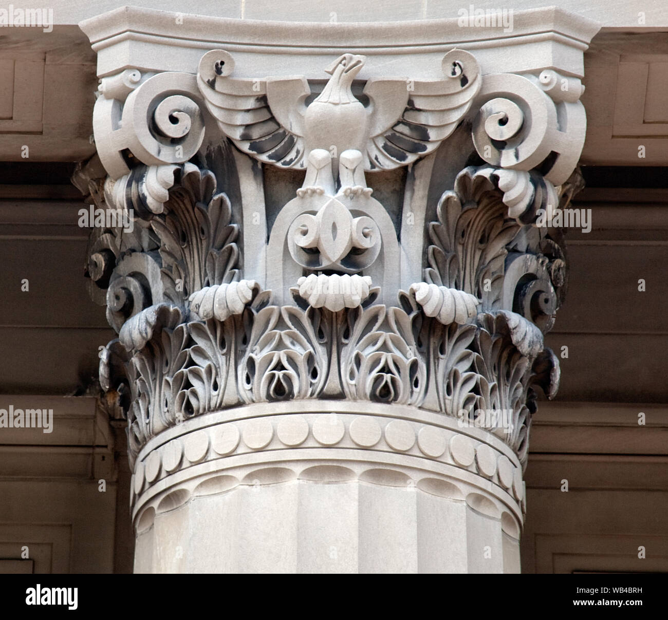 Eagle column capitol architectural detail, Kiel Opera House, St. Louis ...