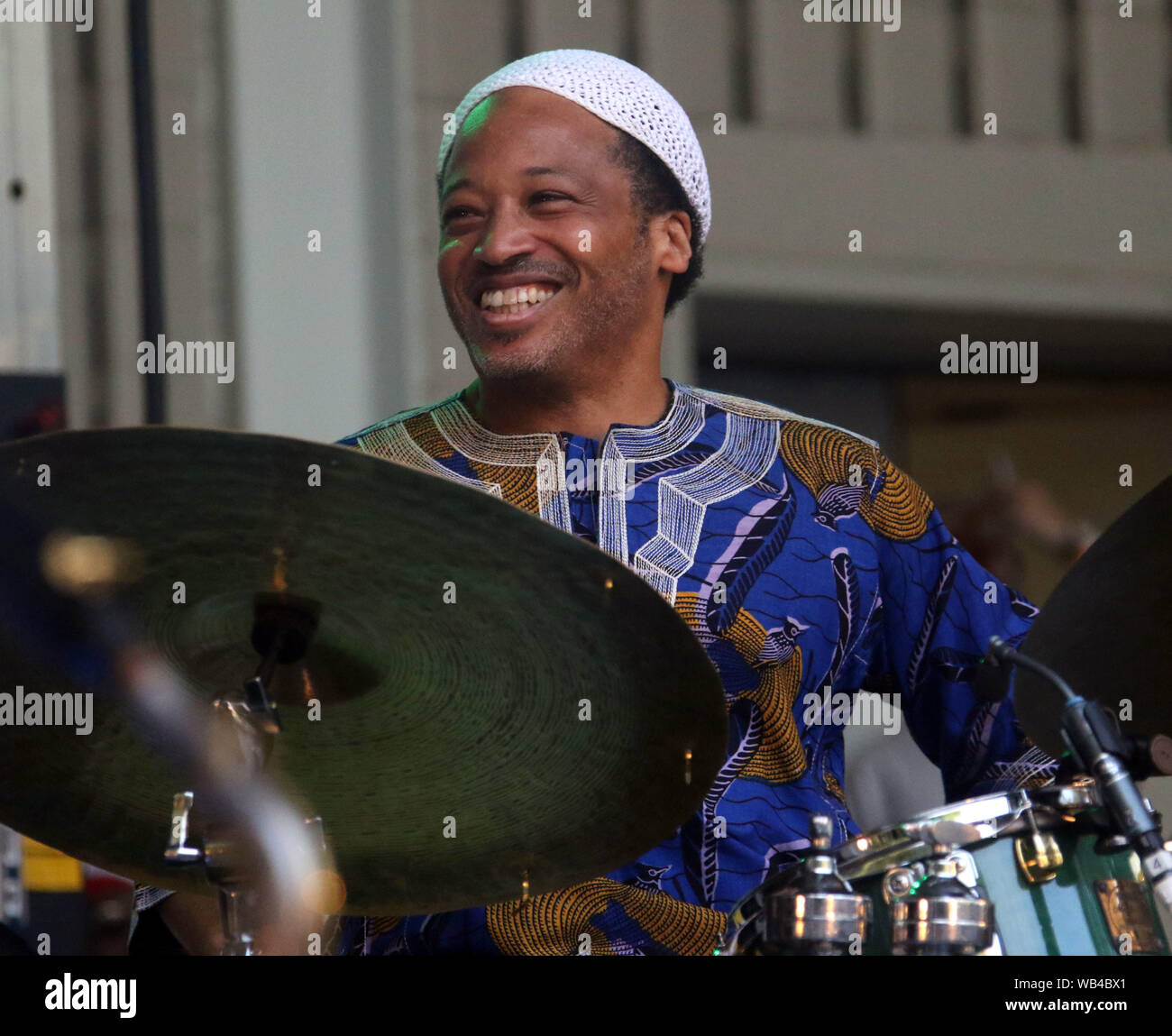 August 23, 2019, New York City, New York, USA: Drummer WINARD HARPER ...
