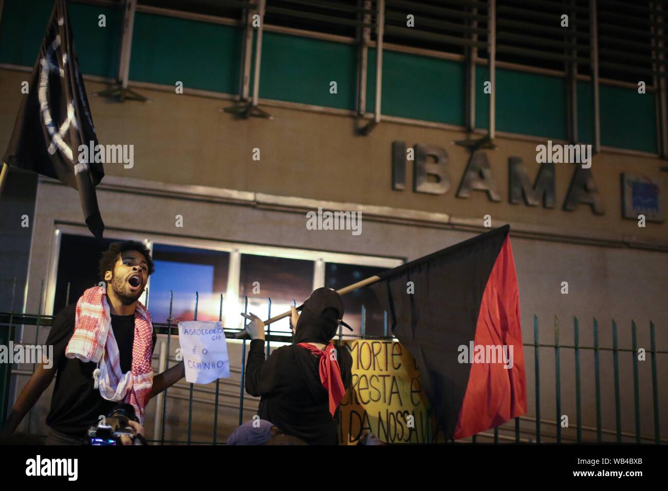 Sao Paulo, Brazil. 23rd Aug, 2019. After the recent burning in the ...