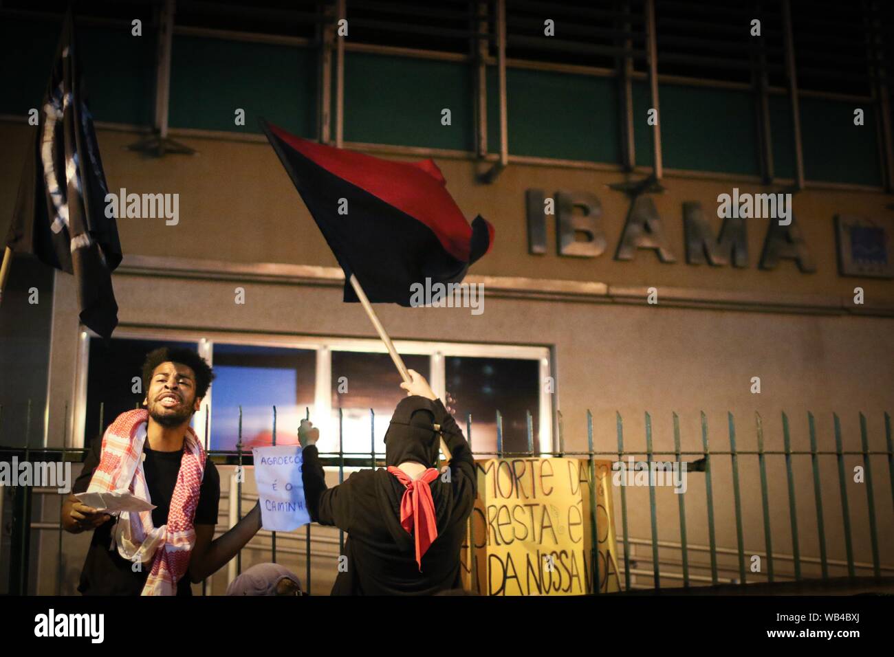 Sao Paulo, Brazil. 23rd Aug, 2019. After the recent burning in the ...