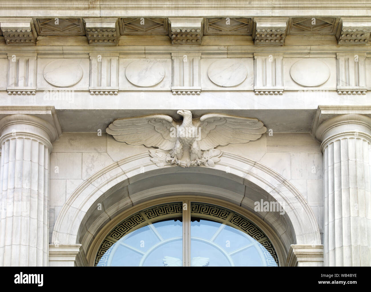Eagle detail, Byron R. White U.S. Courthouse, Denver, Colorado Stock ...