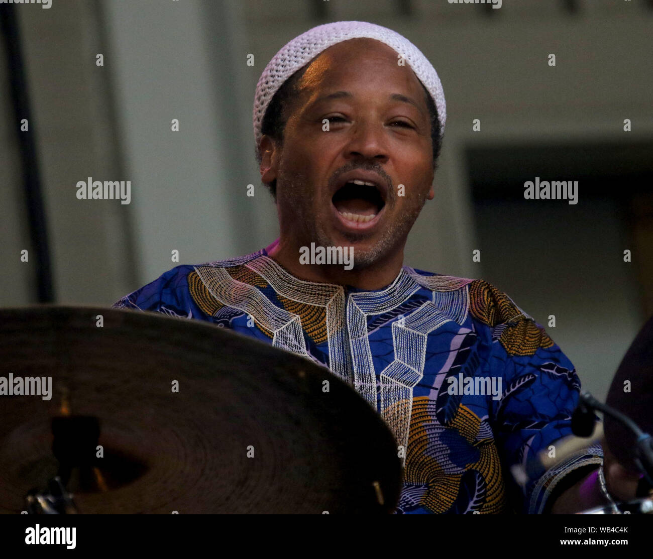 August 23, 2019, New York City, New York, USA: Drummer WINARD HARPER ...