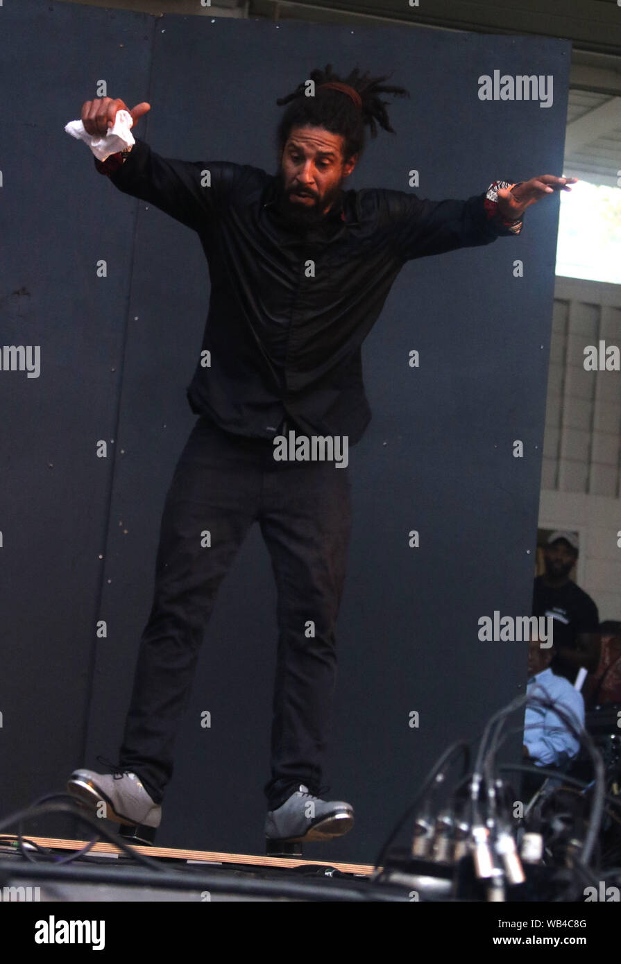 August 23, 2019, New York City, New York, USA: Tap dancer JASON SAMUEL ...
