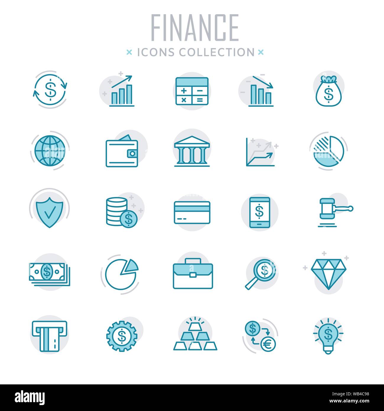 Money icon collection dollar Cut Out Stock Images & Pictures - Alamy