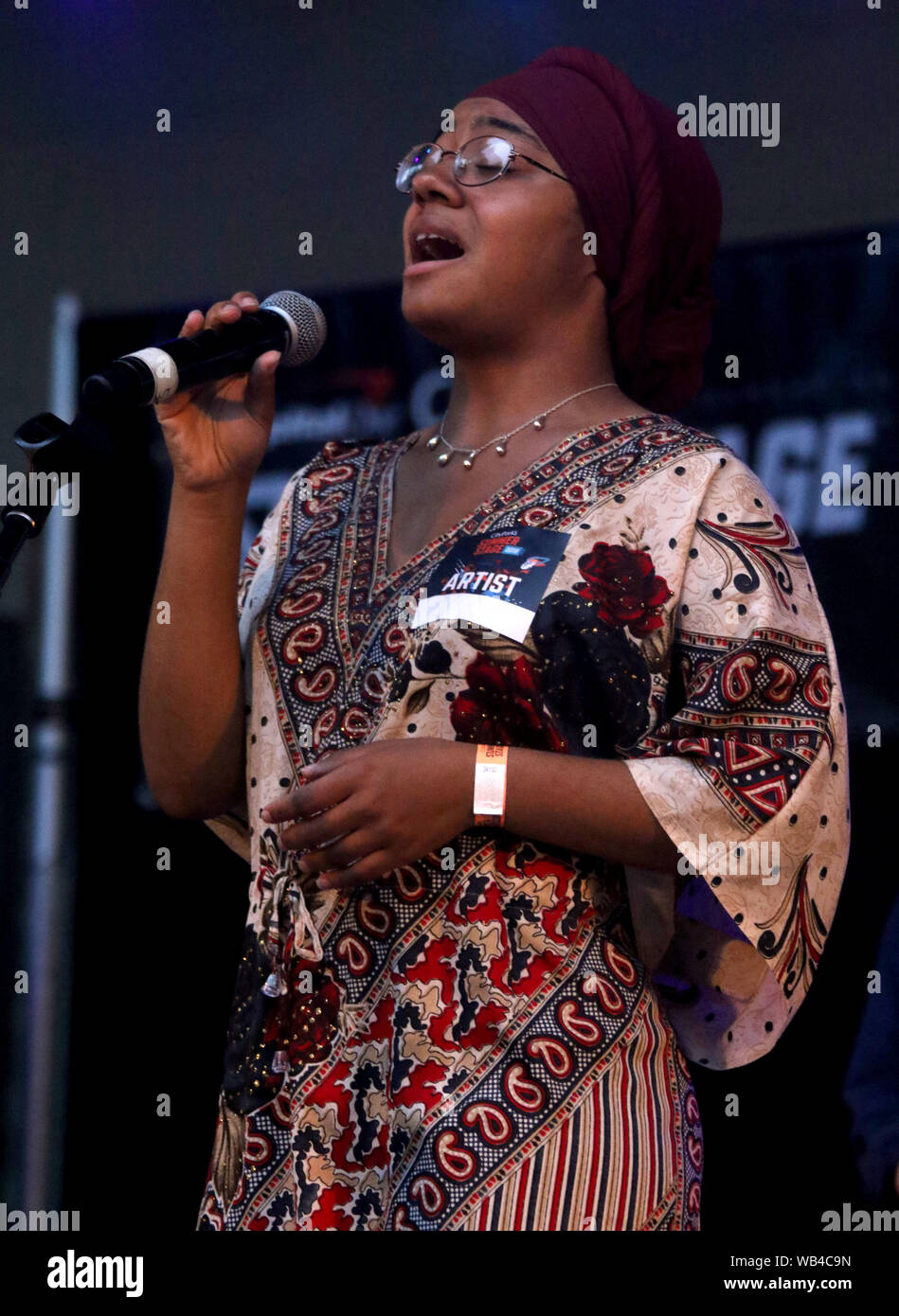 August 23, 2019, New York City, New York, USA: Singer CAMILLA HARPER ...