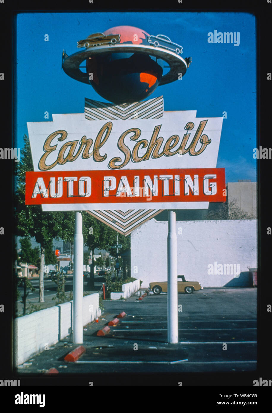 Earl Scheib sign, Beverly Hills, California Stock Photo - Alamy