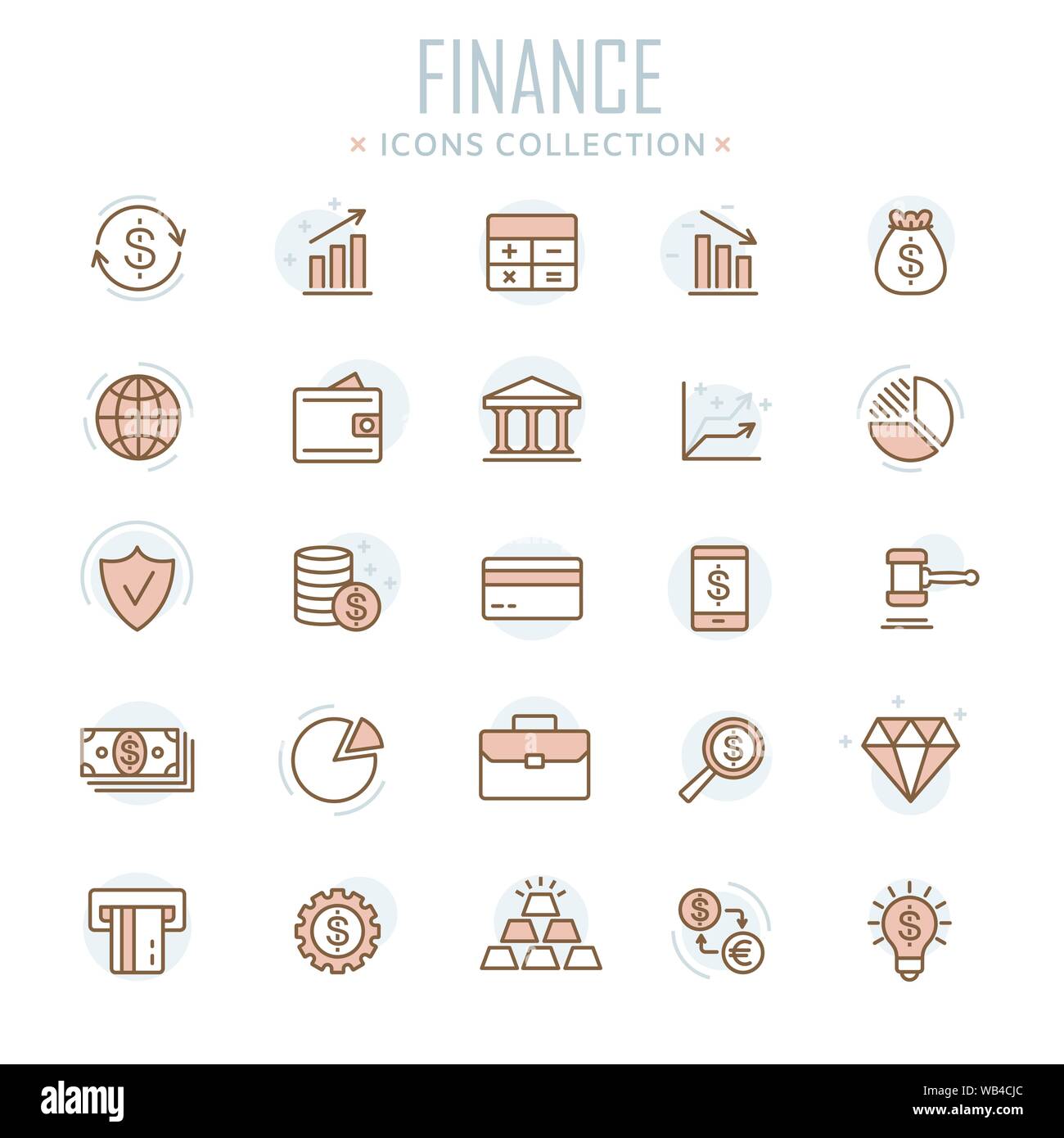 Finance icon collection Cut Out Stock Images & Pictures - Alamy
