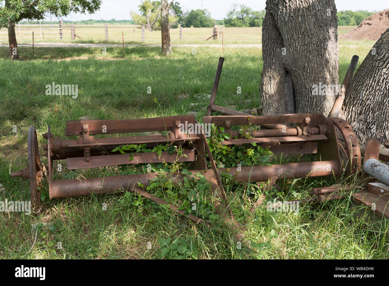 Early-20th Century farm equipment, retained as a reminder of harder ...