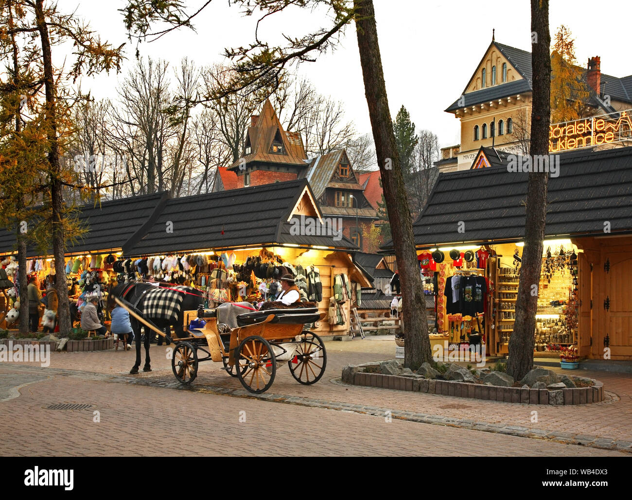 Krupowki street in Zakopane. Poland Stock Photo - Alamy