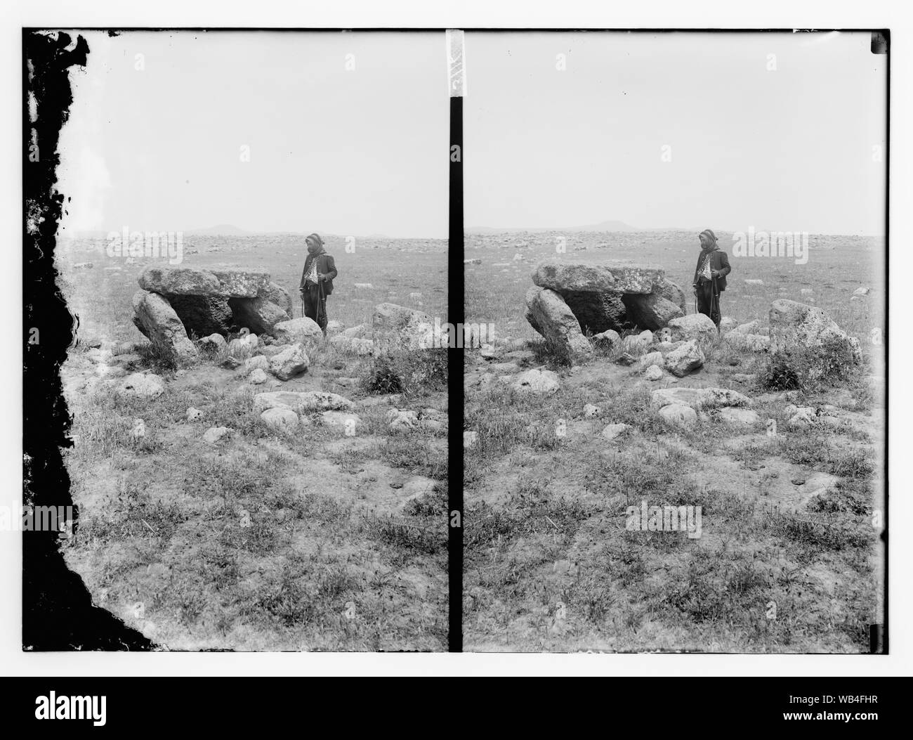 East of the Jordan and the Dead Sea. Dolmen in Ajlun Abstract/medium: G ...