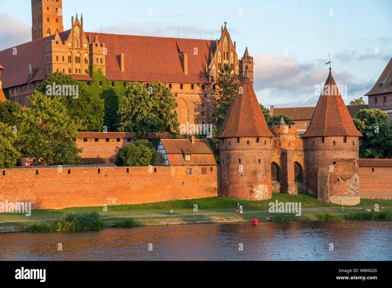 Die Marienburg, mittelalterliche Ordensburg des Deutschen Ordens am ...
