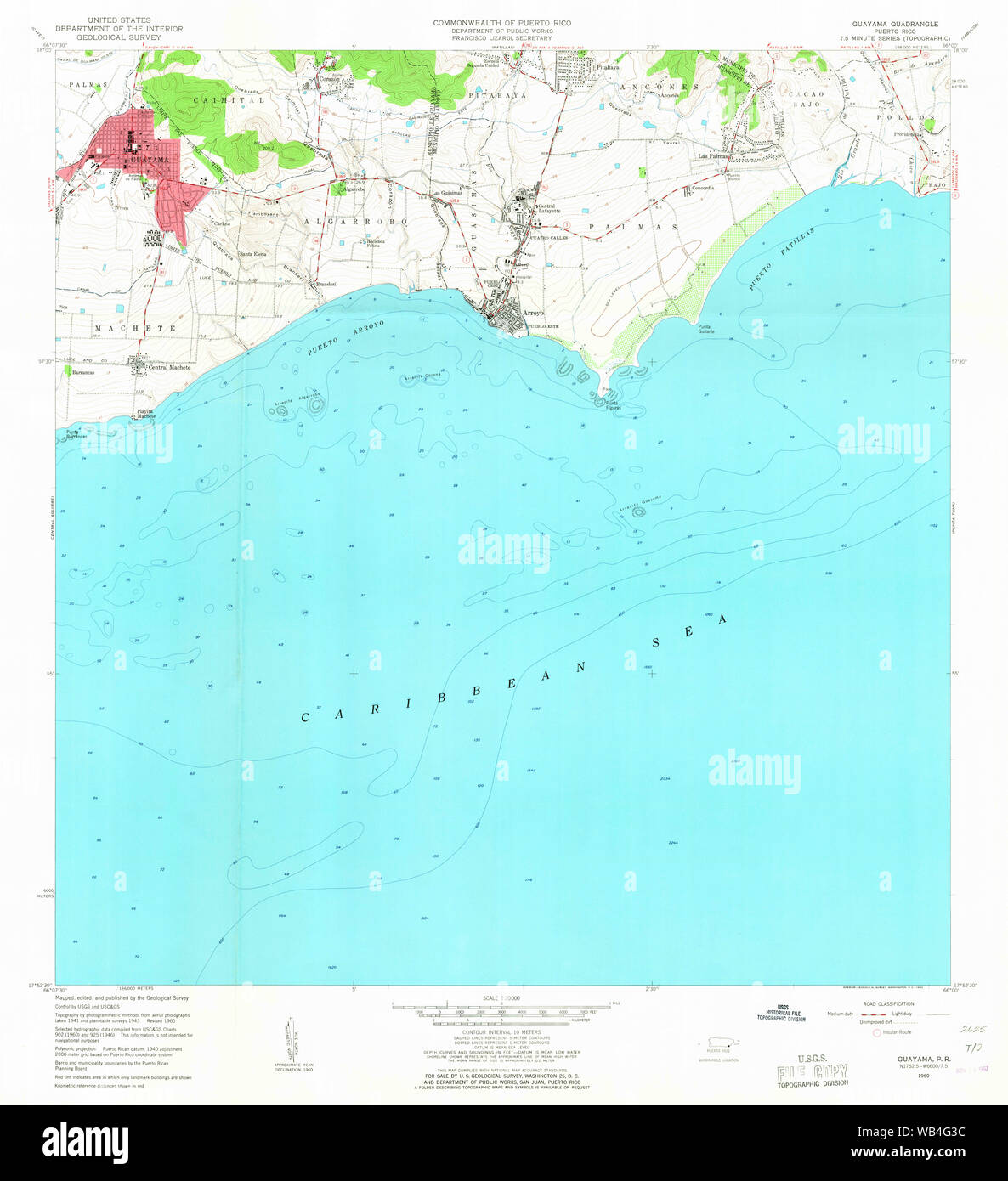 Topographic map puerto rico hi-res stock photography and images - Alamy