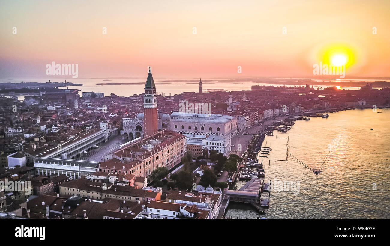 Venice canal drone hi-res stock photography and images - Alamy