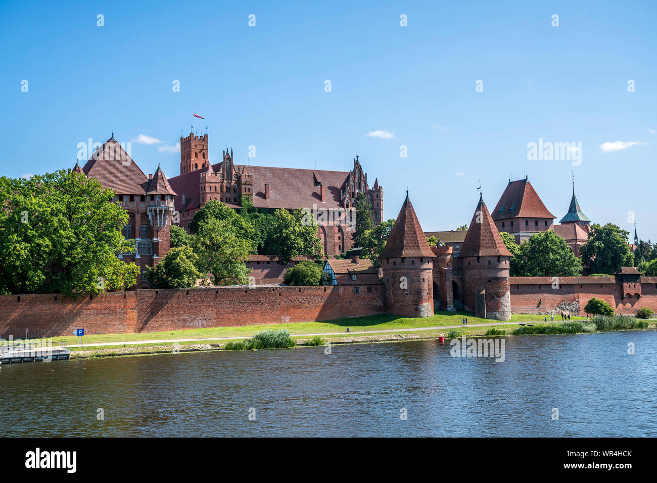Die Marienburg, mittelalterliche Ordensburg des Deutschen Ordens am ...