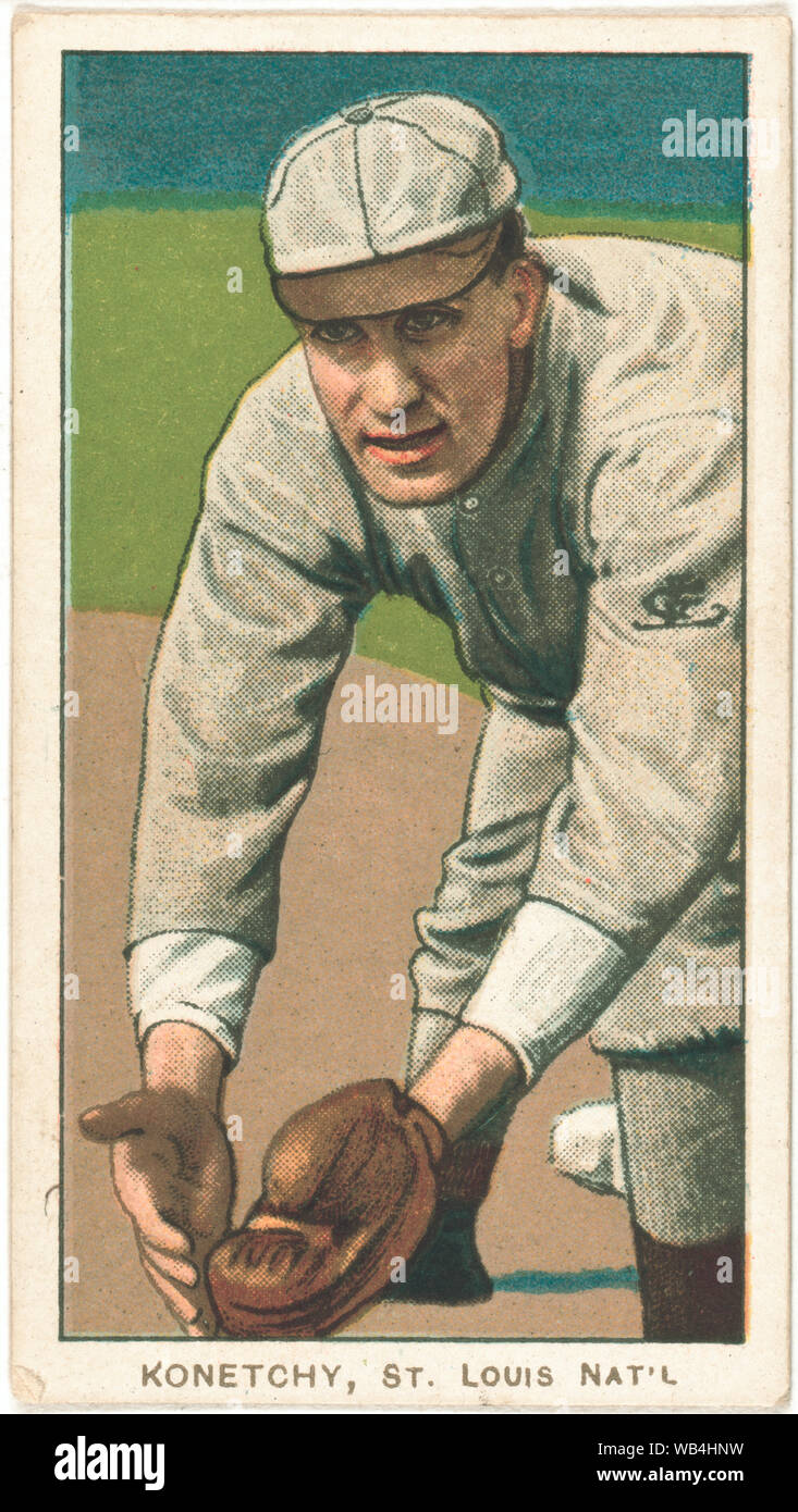Ed Konetchy, St. Louis Cardinals, baseball card portrait Abstract ...
