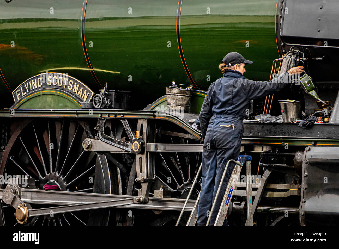 Driver of the flying scotsman hi-res stock photography and images - Alamy