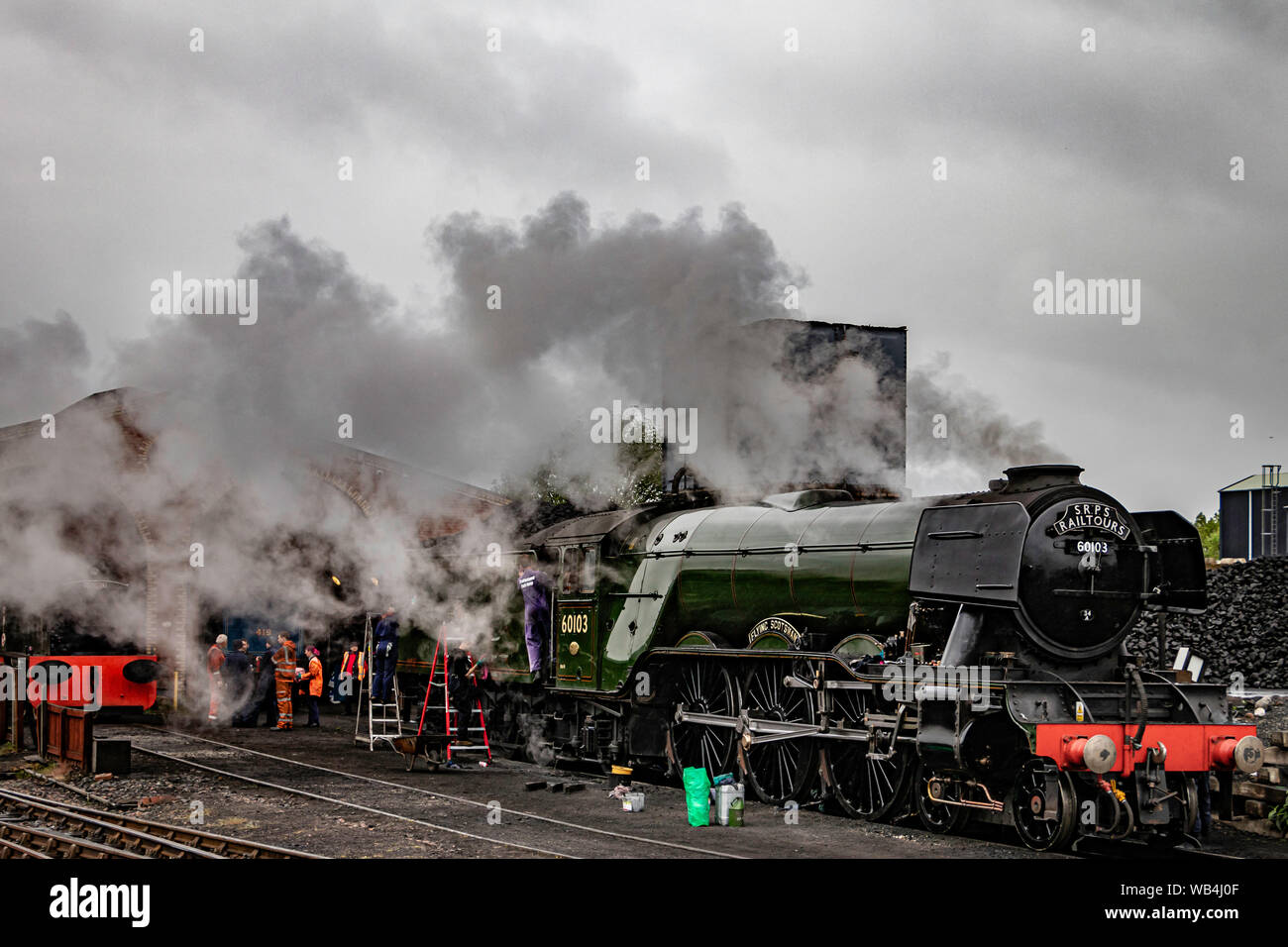 Driver of the flying scotsman hi-res stock photography and images - Alamy