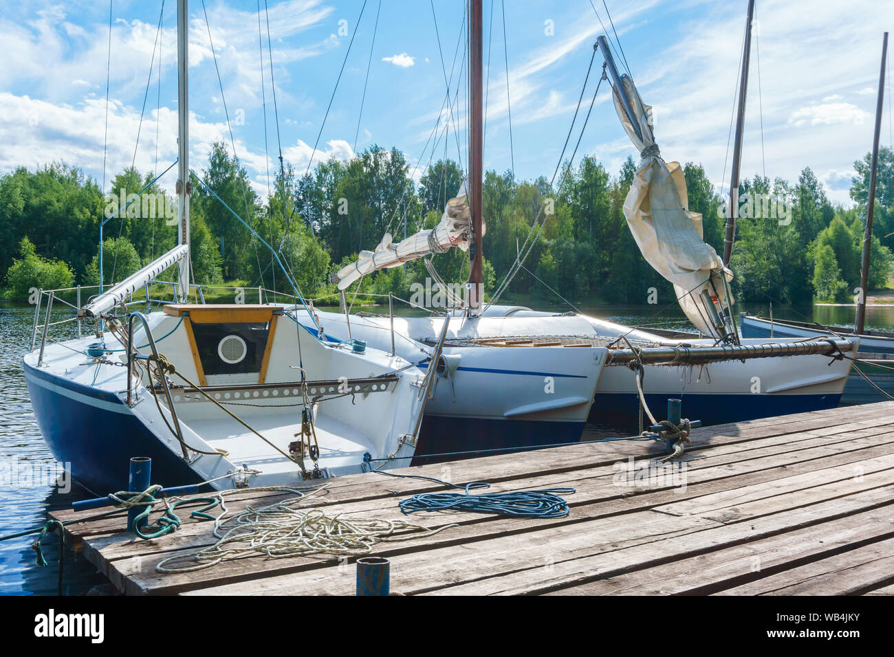 Wooden monohull hi-res stock photography and images - Alamy