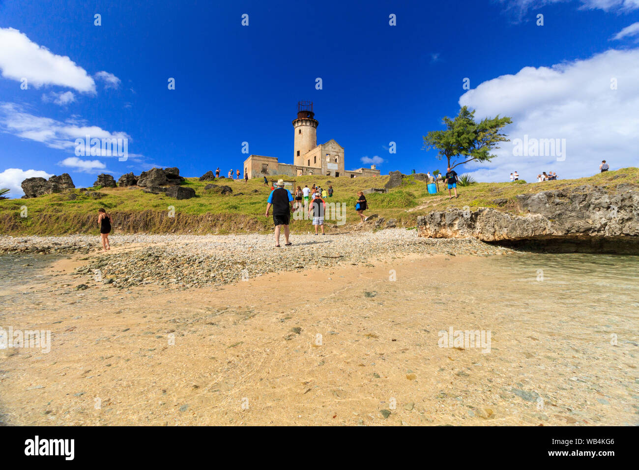 View of the lighthouse of Ile aux Phare, Mauritius Stock Photo - Alamy
