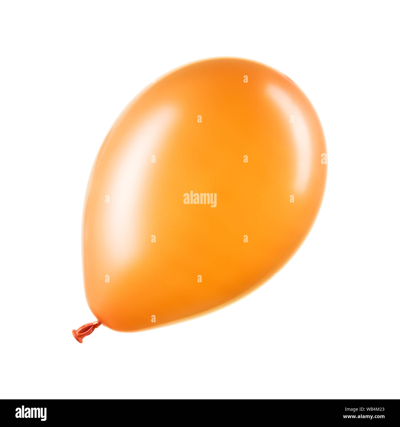 Single orange helium balloon, element of decorations Stock Photo - Alamy