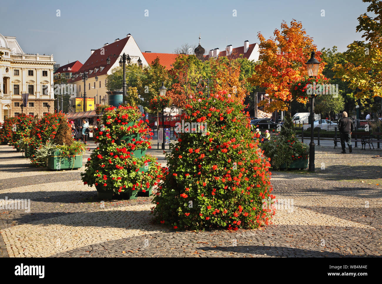 Main square (Hlavne namestie) in Bratislava. Slovakia Stock Photo - Alamy