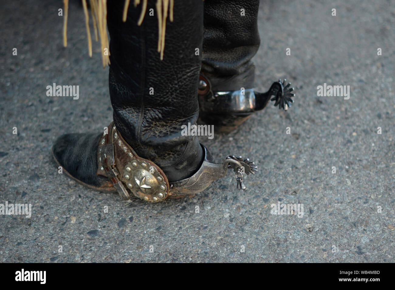 Cowboy boots spurs hi-res stock photography and images - Alamy
