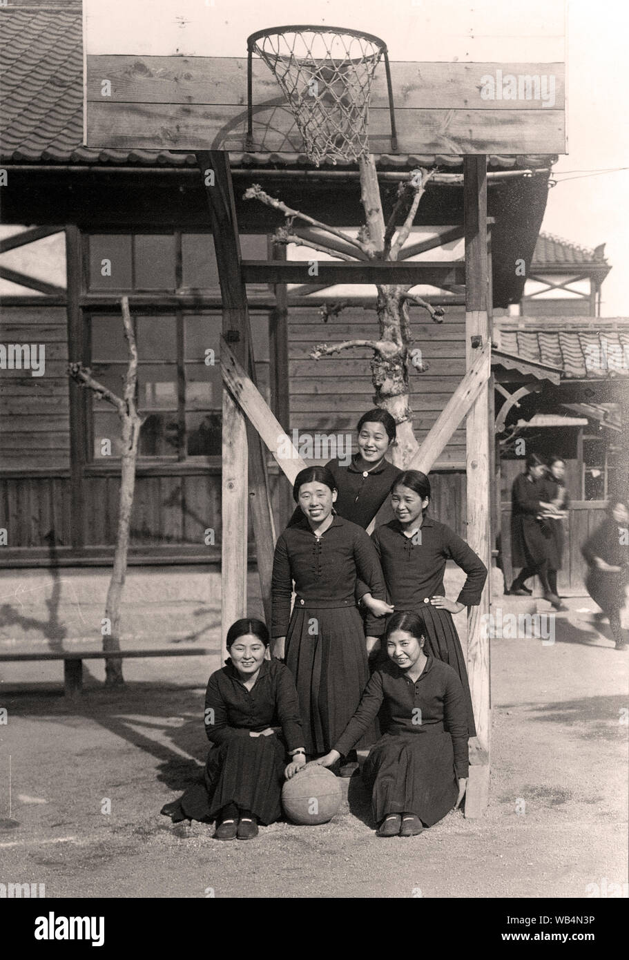[ 1930s Japan - Japanese Female Students with a Basketball ] — Female ...