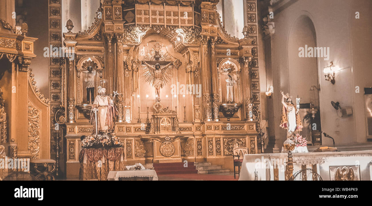 Views of Cebu church in central Philippines Stock Photo - Alamy