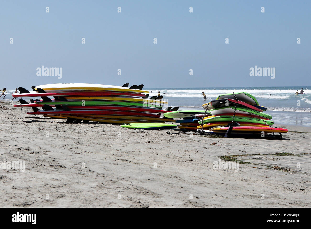 Scenes along a California beach Stock Photo - Alamy