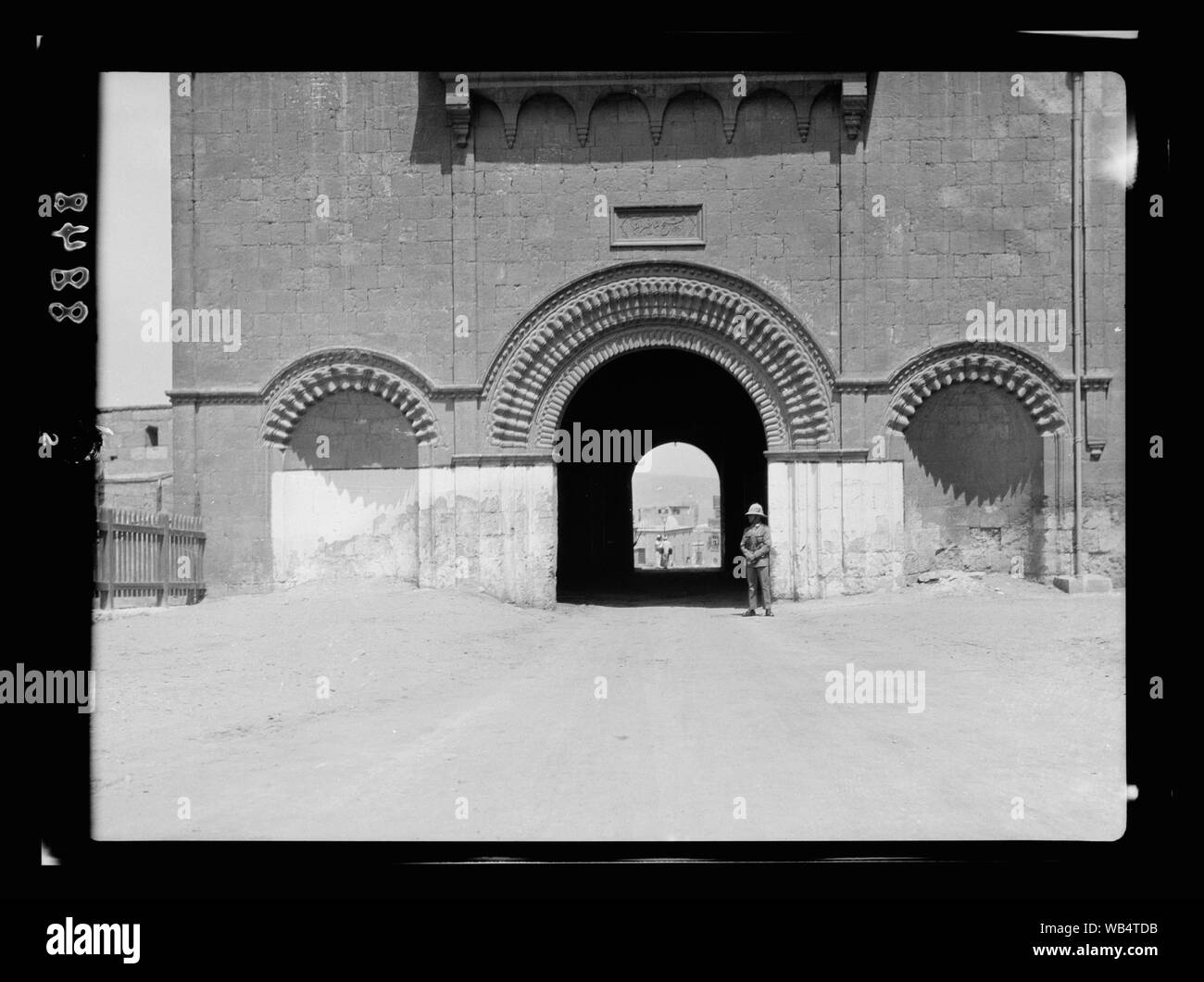 Egypt. Cairo. The Citadel gates, an entrance to the Citadel Abstract ...