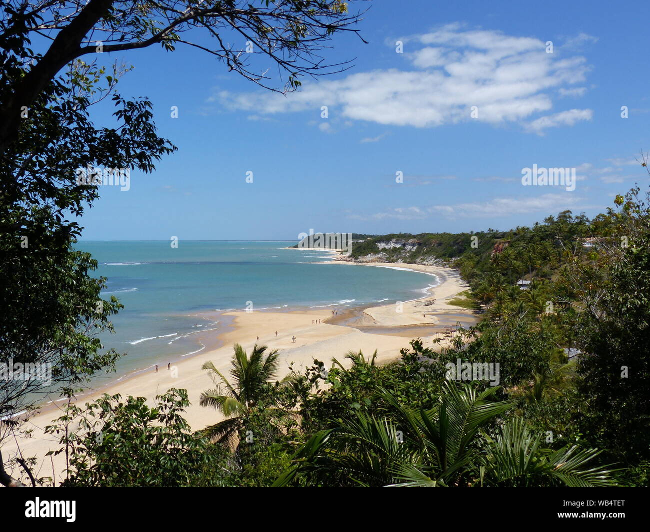 Beach paradise of Trancoso on the Atlantic Coast of Bahia, Brazil Stock ...